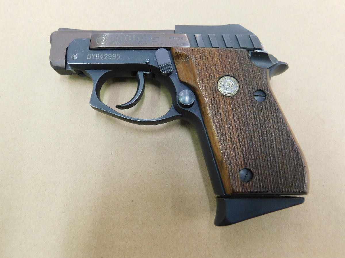 Taurus Used Model Pt-25 Semi Auto Pistol With Tip-Up Barrel .25 Acp For ...