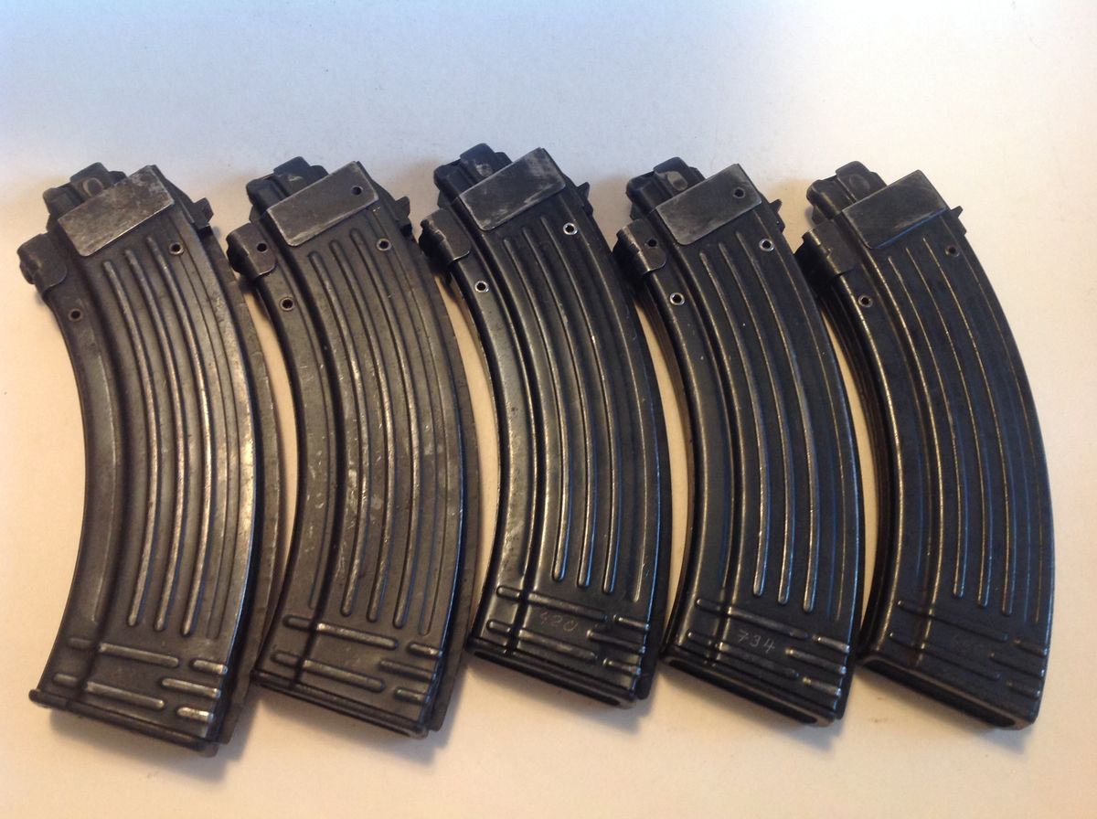 5 Ak 47 22 Lr East German Steel Magazines .22 Lr For Sale at GunAuction ...