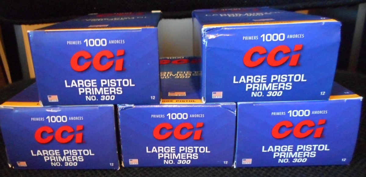 Cci / Speer Cci #300 Large Pistol Primers Case Of 5k / 5 Boxes Of 1k ...