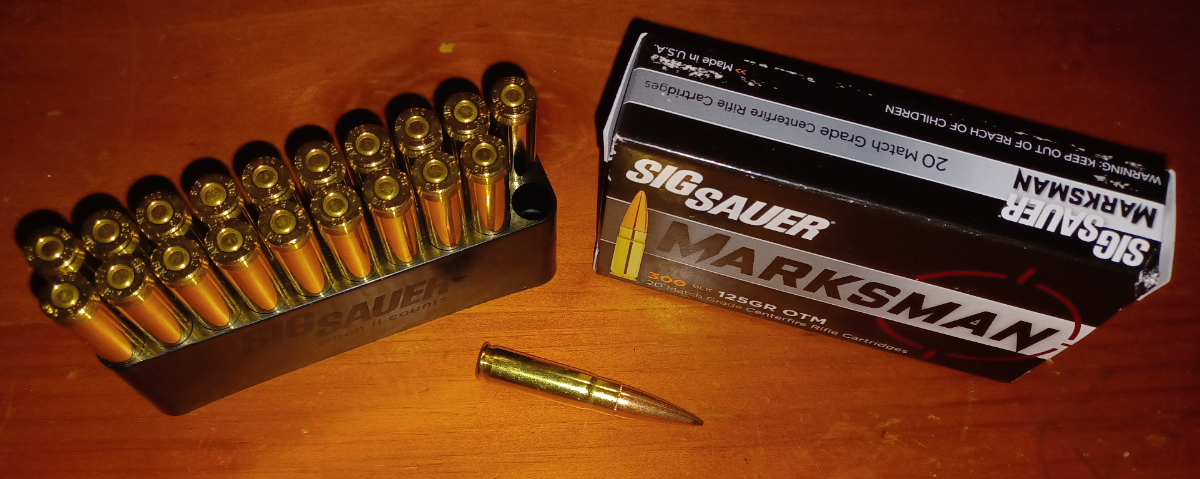 140 Rounds of SIG Sauer Marksman 300BLK - 125GR OTM Match Grade Ammo ...