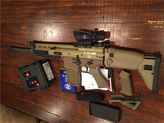fn Like New SCAR 17 with Trijicon ACOG TA31F