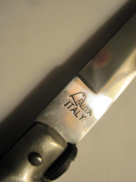 FALCON ITALY Stiletto Dagger KNIFE TACTICAL OX HORN GREEN HANDLE ...