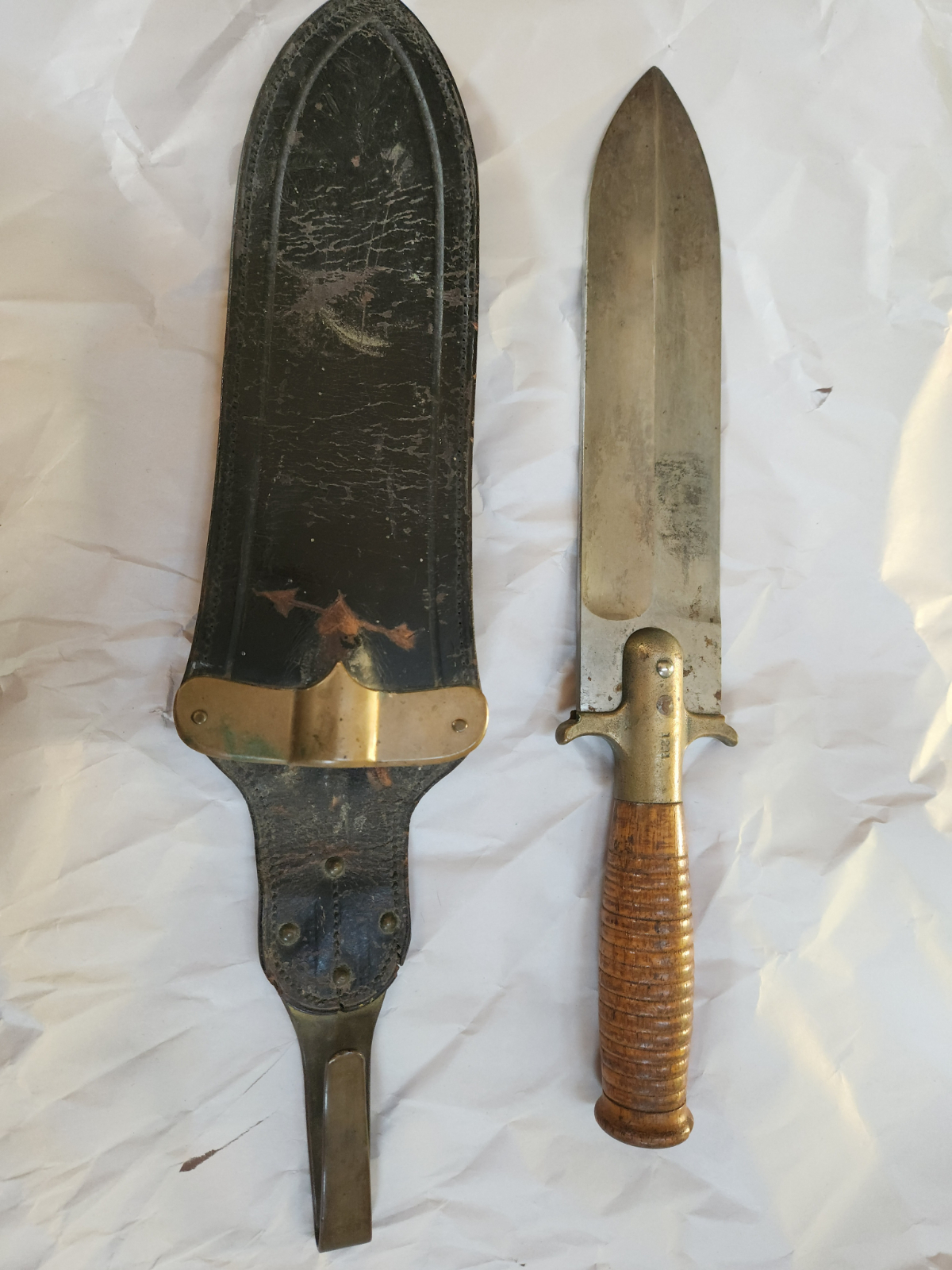 Springfield Armory RARE US Springfield M-1880 Hunting Knife & Sheath ...