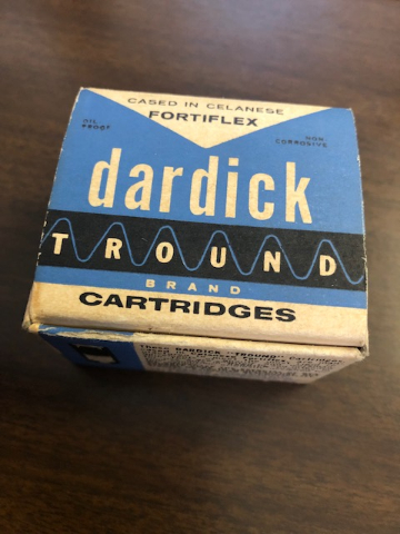 Vintage Dardick T Round Cartridges - Full Original Box - 20 Cartridges ...