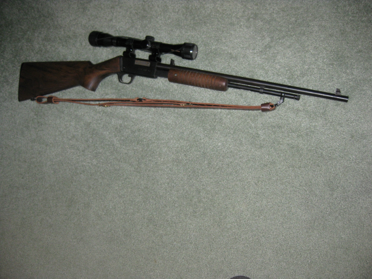 Norinco 22 Long Rifle, Model Em321, Slide Action, See Thru Scope Mount ...