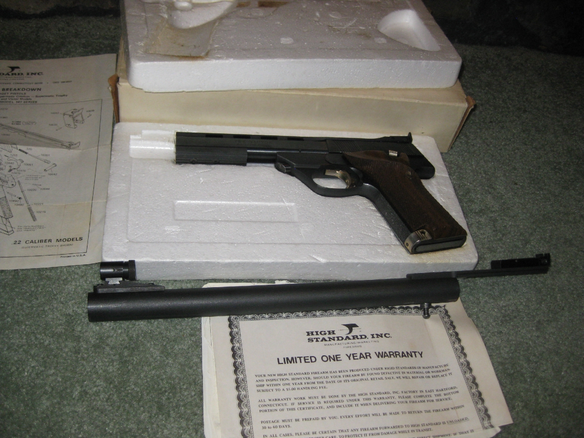 High Standard Inc. 22 Lr, High Standard, The Victor, 5 1/2 In. With ...
