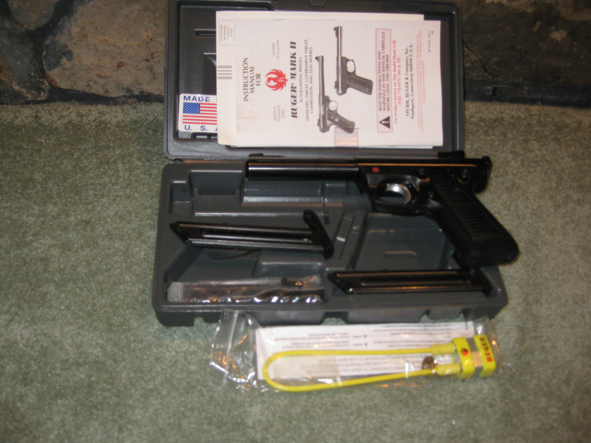 Sturm Ruger 22 Lr, Ruger Mark Ii, 5 1/2 Bull Bbl, Raised Front Sight ...