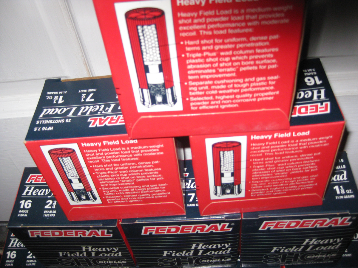 Federal Heavy Field Load 10 Boxes, 16 Ga, Federal, Heavy Field Load, 2 ...