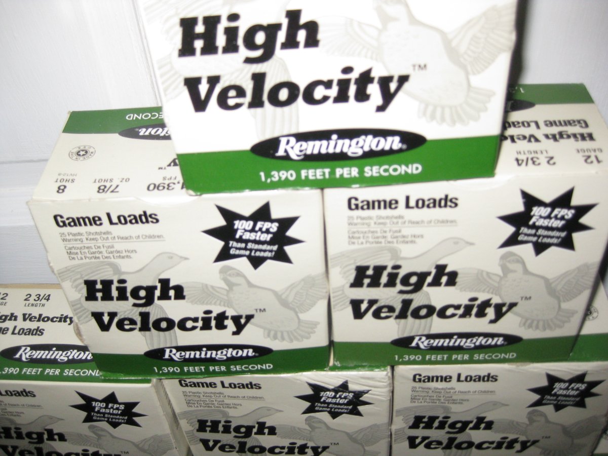 10 Boxes Of 12 Ga, Remington, High Velocity, Game Loads, 2 3/4" Plastic ...