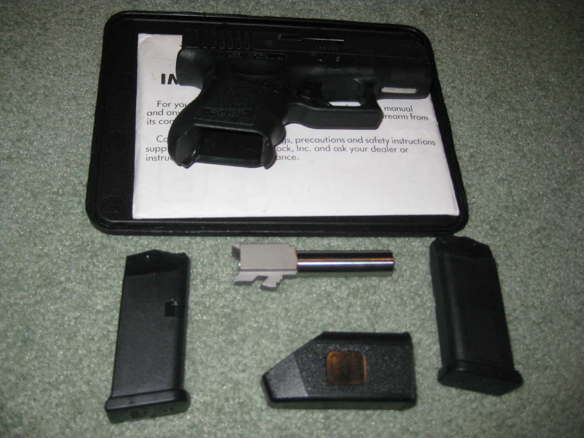 357 Sig/ & 40 S&W, Glock, Model 33 Gen 4, Sub Compact, 2 Different 3.42 ...