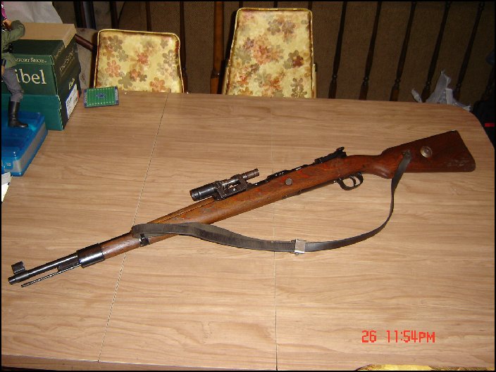 vet bring back German WWII mauser 98 Sniper ZF41 bcd/ar 98k 8mm