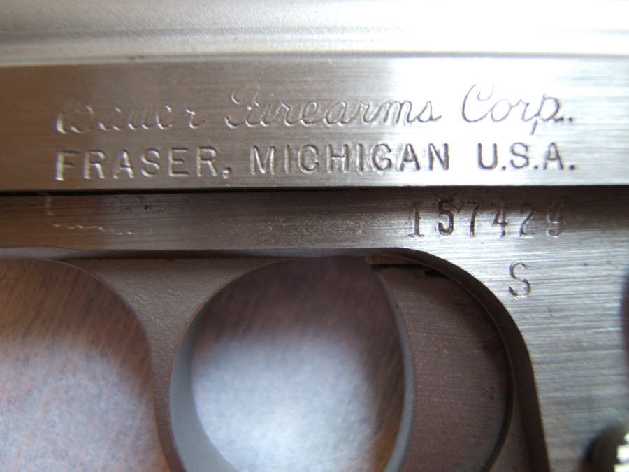 Bauer F. A. Corp. Bauer .25 Caliber Automatic Pistol Stainless W/Box ...