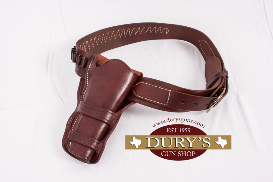 Single Action Army Holster And Belt For Sale at GunAuction.com - 14513597