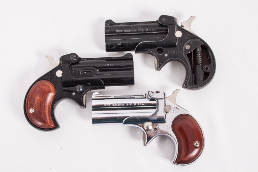 Davis Industries Derringer Lot Used Gun Inv 197312, 201095, 201520 .22 ...