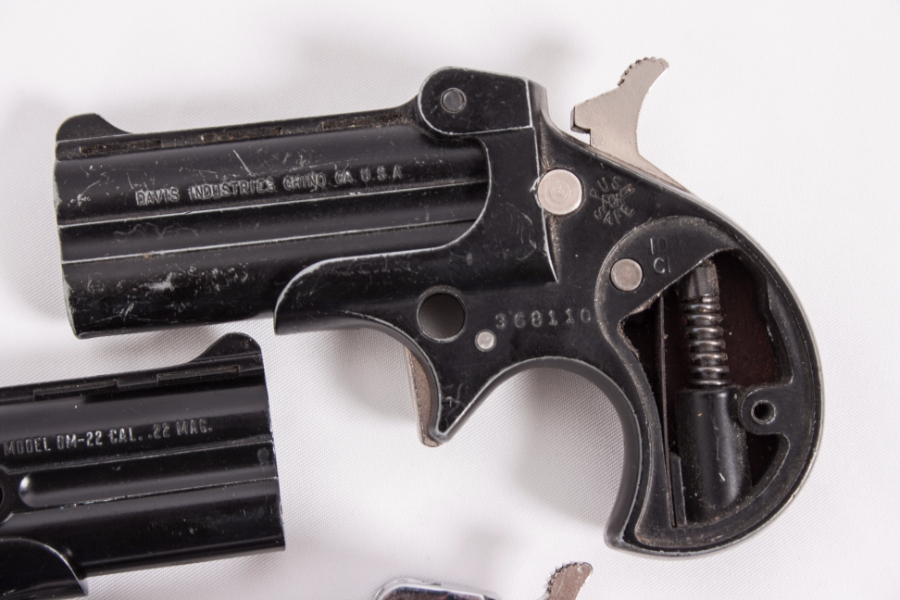 Davis Industries Derringer Lot Used Gun Inv 197312, 201095, 201520 .22 ...