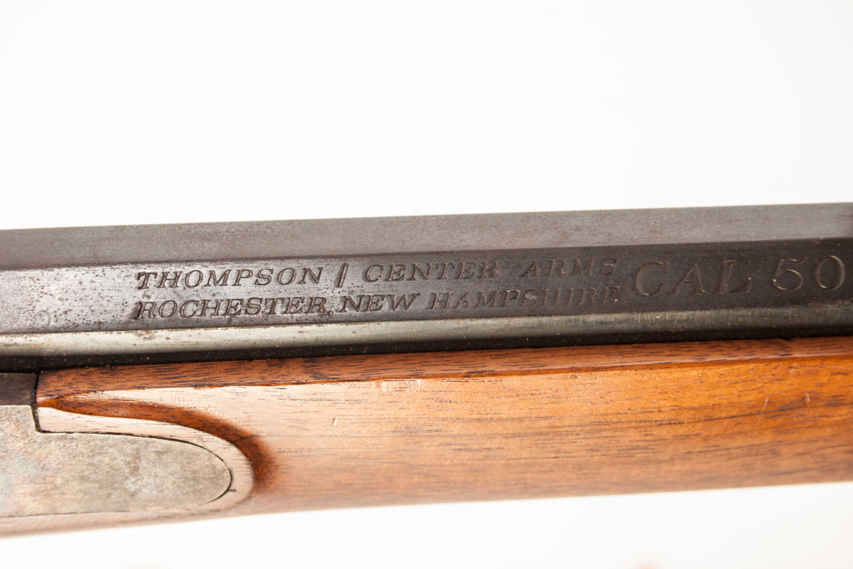 Thompson Center Arms Hawkins Black Powder Rifle With Leather Satchel ...