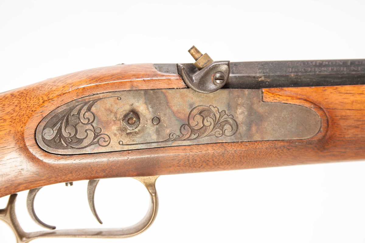 Thompson Center Arms Hawkins Black Powder Rifle With Leather Satchel ...