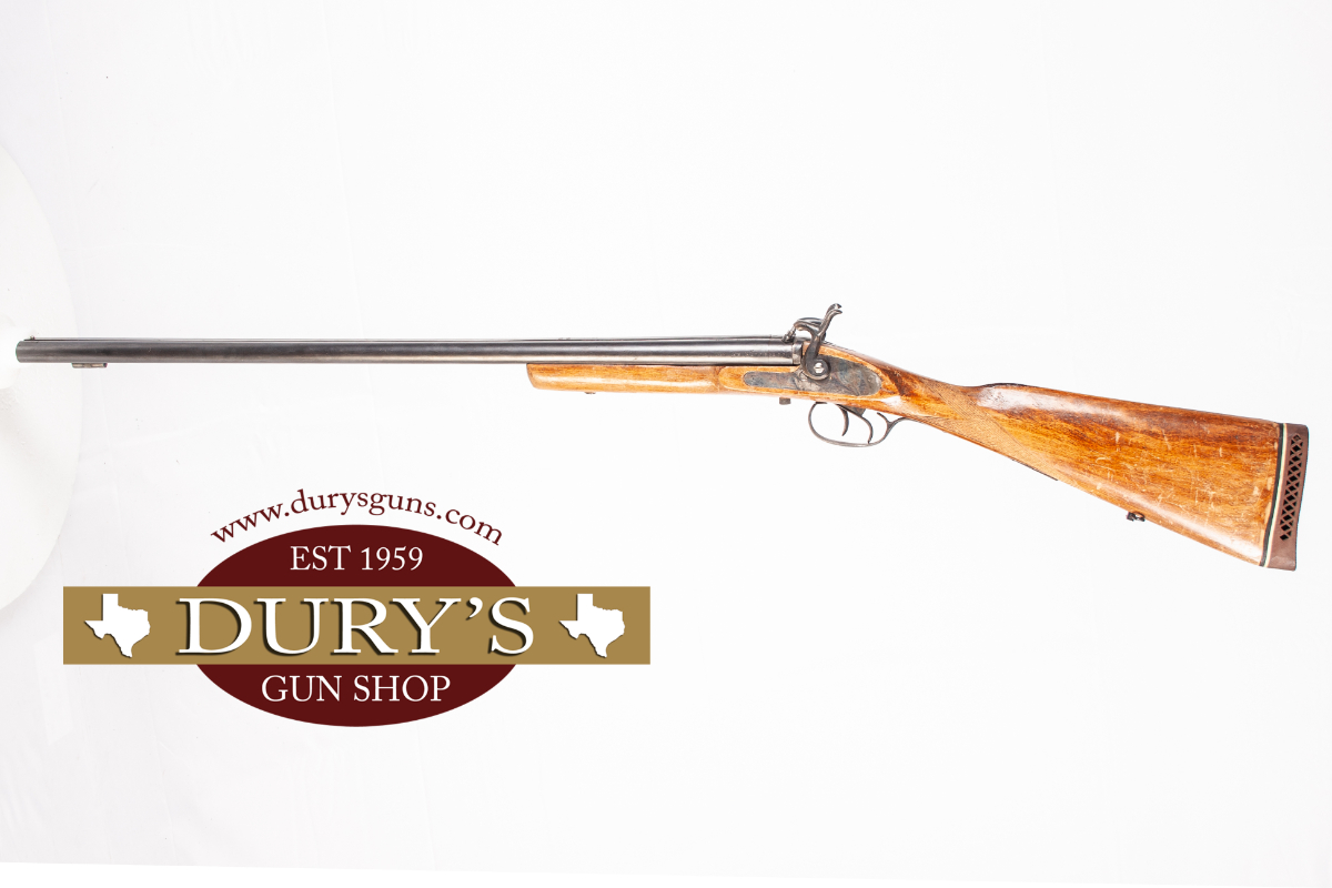 SPANISH MUZZLELOADER HAMMERED SIDE BY SIDE USED GUN INV 226715