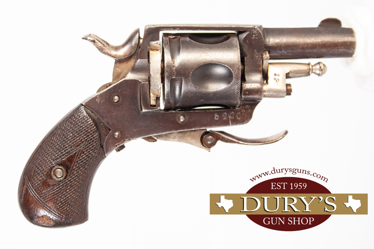 BELGIAN BULLDOG STYLE FOLDING TRIGGER REVOLVER USED GUN INV 226751