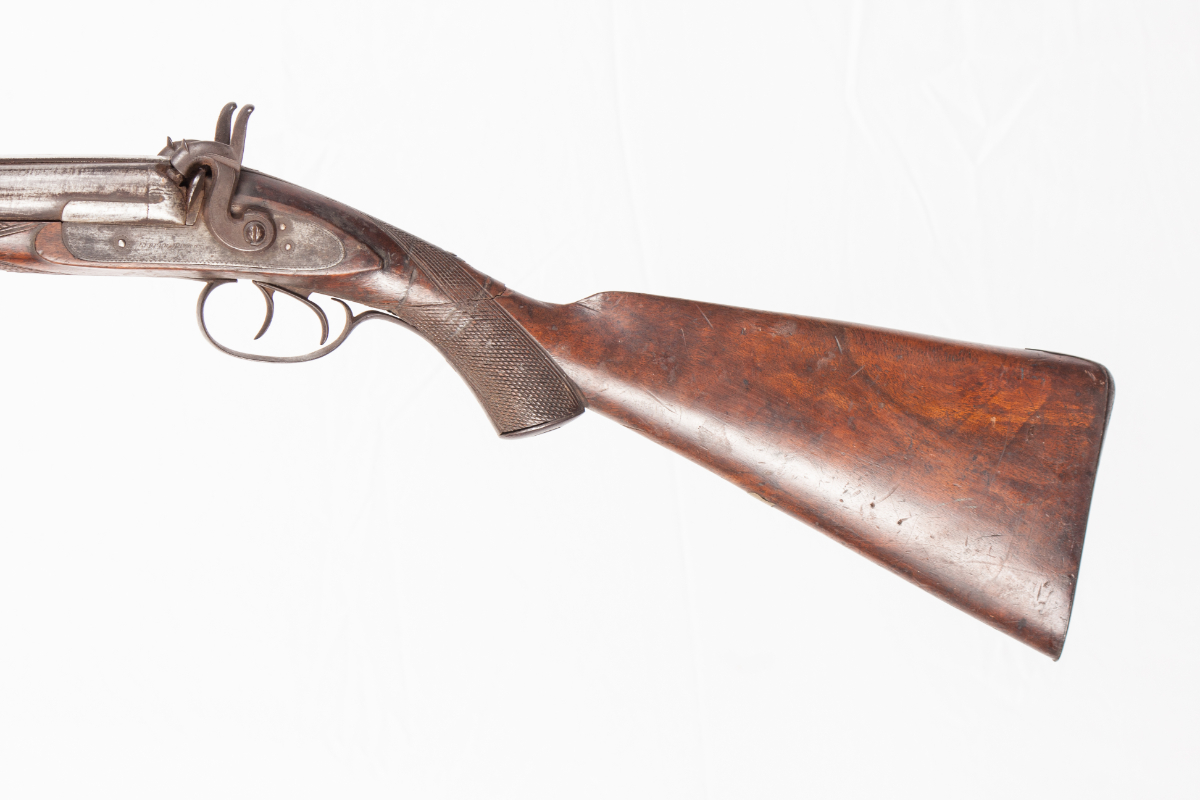 GEORGE NEWTON - PERCUSSION SHOTGUN SIDE BY SIDE MUZZLE LOADER USED GUN ...