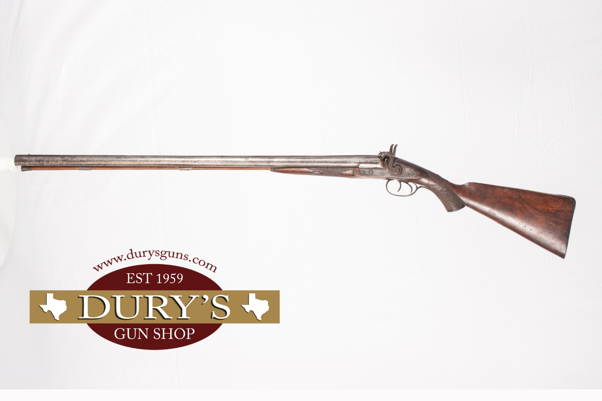 GEORGE NEWTON PERCUSSION SHOTGUN SIDE BY SIDE MUZZLE LOADER USED GUN ...
