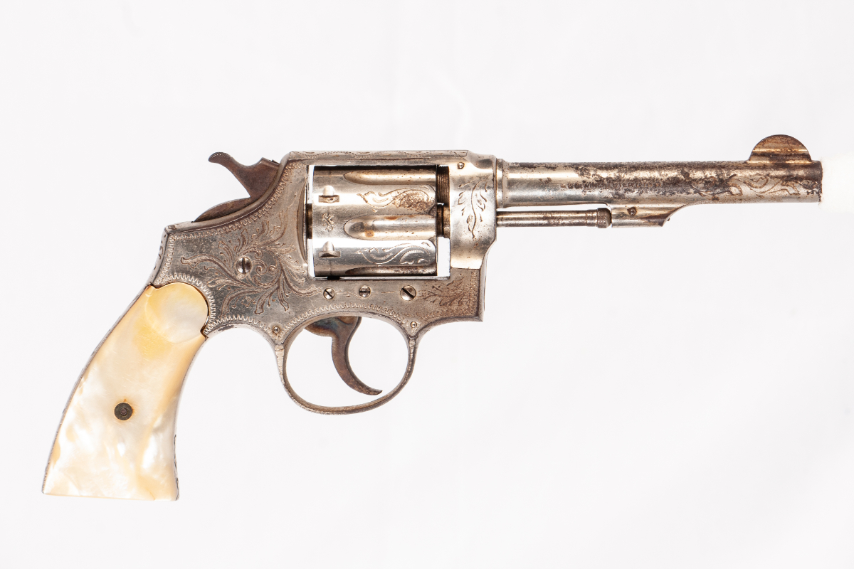 EIBAR ENGRAVED 1924 MODEL REVOLVER USED GUN INV 230739