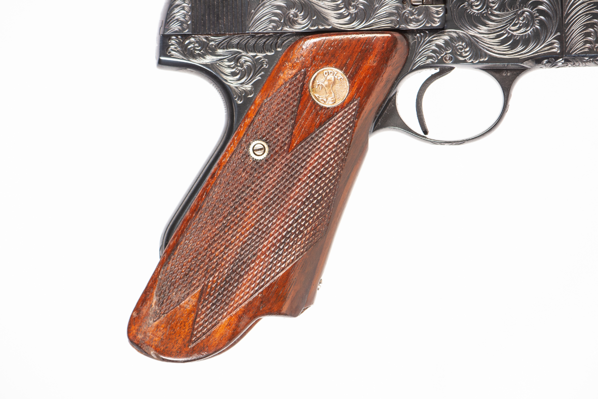Colt Highly Engraved Match Target Used Gun Inv 232404 .22 Lr For Sale ...