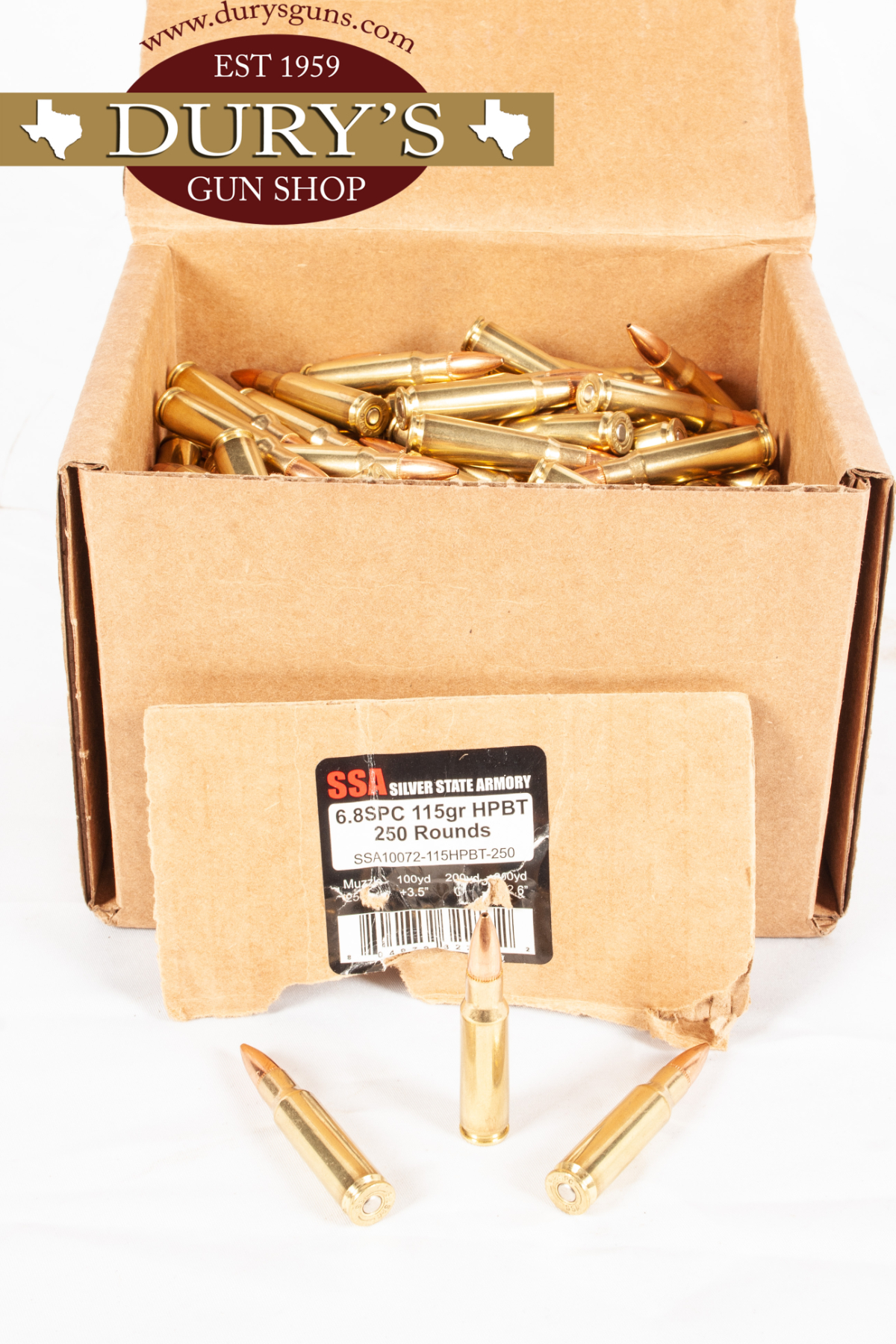 Silver State Armory 6.8 Spc 115gr Hpbt 250 Rounds Inv 4-1-1770 6.8mm ...
