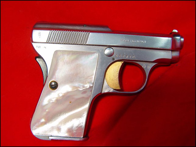 Beretta Model 418 .25acp Pearl Grips For Sale at GunAuction.com - 7673436