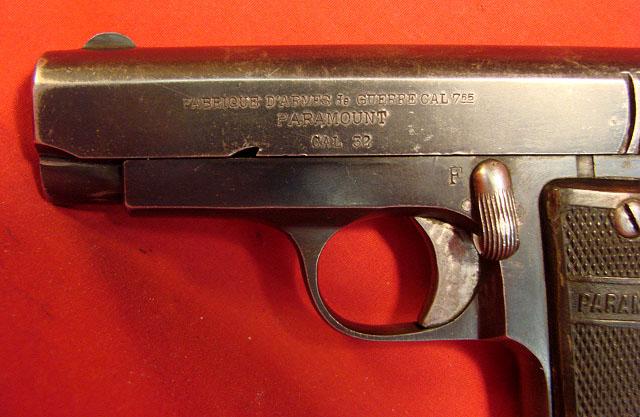 Fabrique D'Armes De Gueere Paramount .32 Acp For Sale at GunAuction.com ...