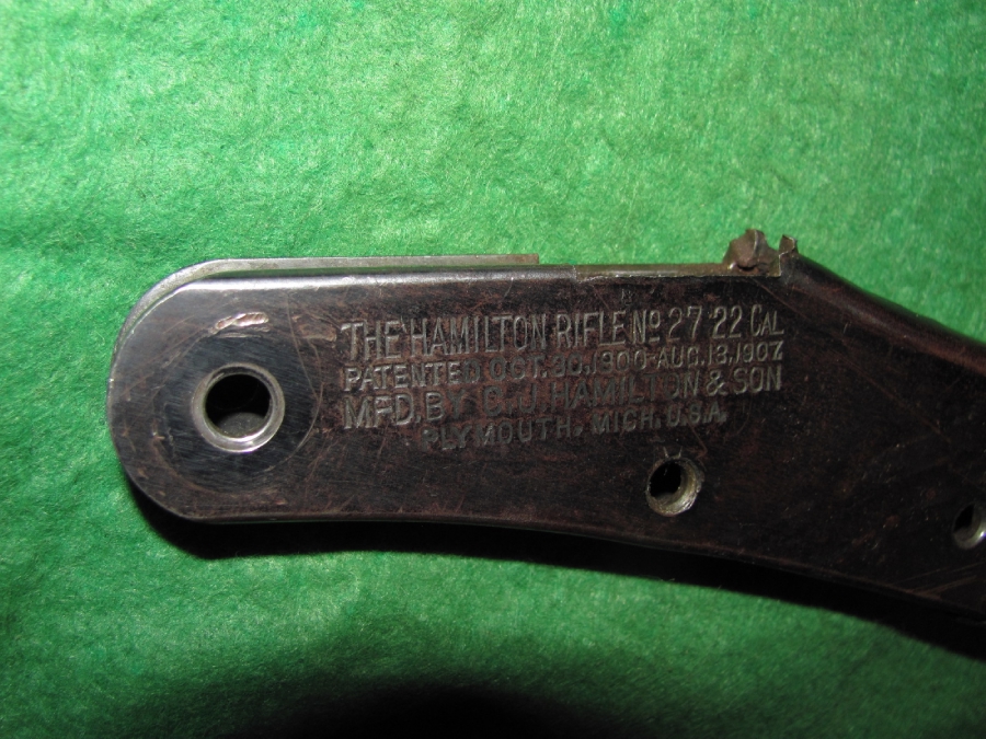 Hamilton No. 27 Parts Gun Nice Stock & Sights Etc For Sale at ...