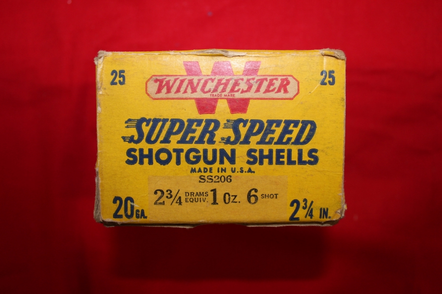 Winchester Superspeed 20ga Full Vintage Box 20 Ga For Sale at ...