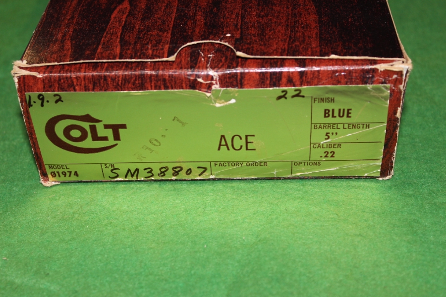 Colt Ace .22 Lr In The Box With Papers .22 Lr For Sale at GunAuction ...