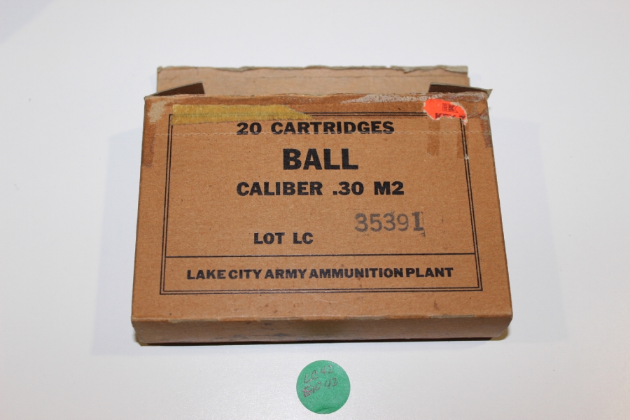 M2 .30-06 Ball Ammo 17 Rounds Lc42 3 Rounds Ew42 .30-06 Springfield For ...