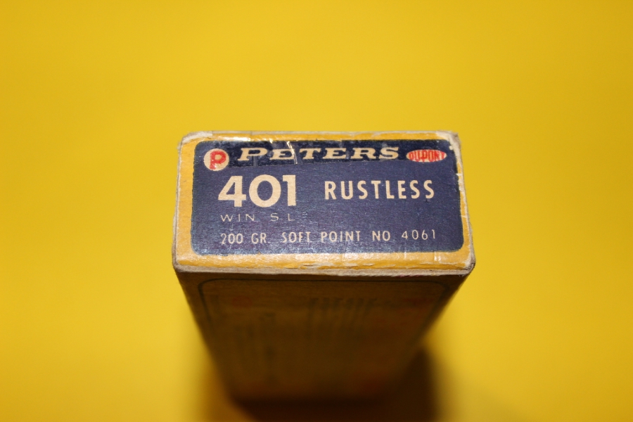 Peters Rustless .401 Winchester Sl Self-Loader Ful .401 Win. For Sale ...