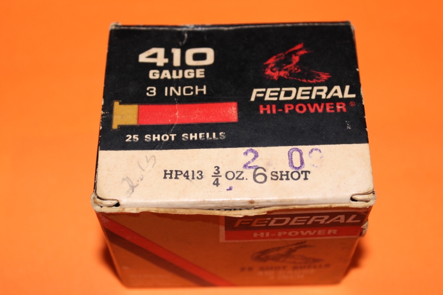 Federal Hi-Power .410 Box W/16 Original Roll Crimp .410 Ga For Sale at ...