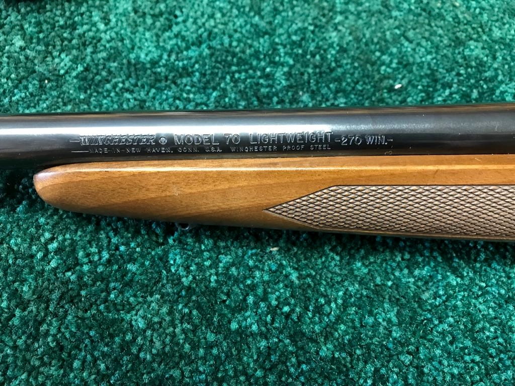 Winchester Model 70 Lightweight Bolt Rifle 270 Win With Vortex Viper 2 ...