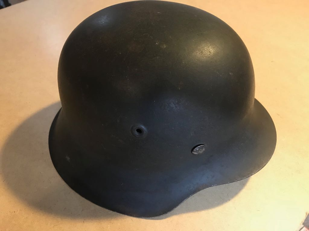 Nazi German Luftwaffe Type 42 Original Helmet 15066786 - GunAuction.com