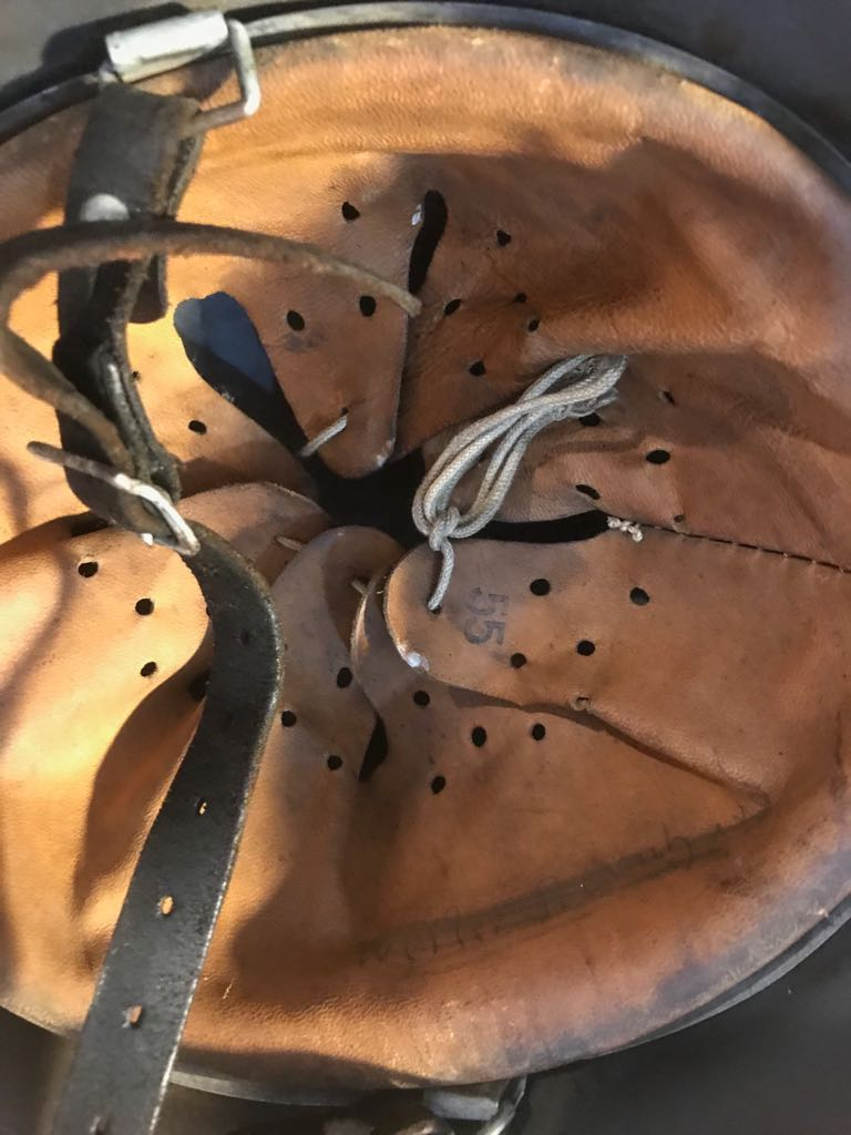 Nazi German Luftwaffe Type 42 Original Helmet 15066786 - GunAuction.com