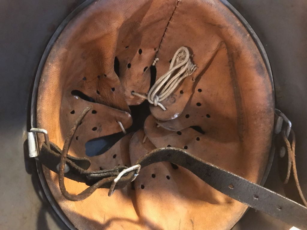 Nazi German Luftwaffe Type 42 Original Helmet 15066786 - GunAuction.com