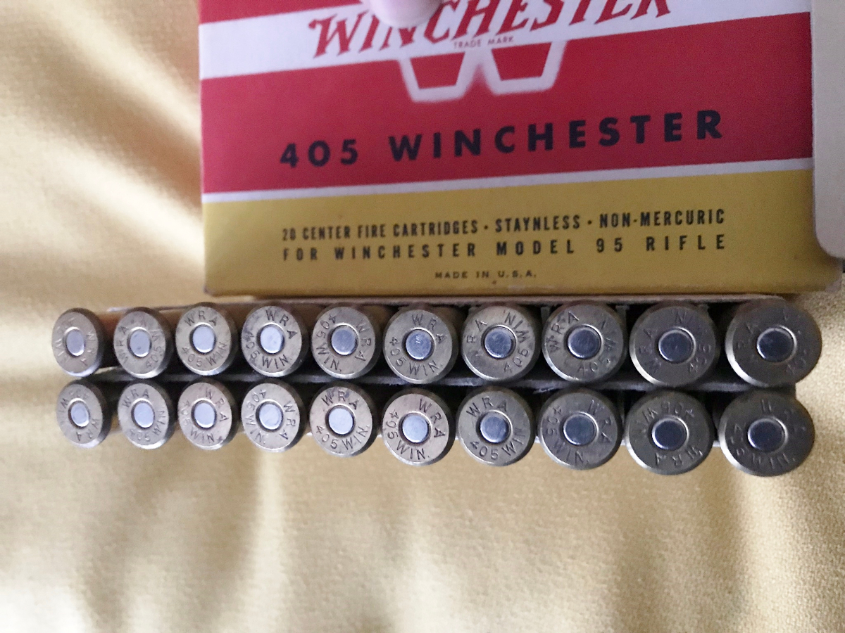 Winchester 405 Win Vintage Original Box Of Ammo .405 Win. For Sale at ...