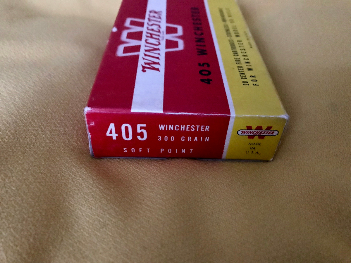Winchester 405 Win Vintage Original Box Of Ammo .405 Win. For Sale at ...