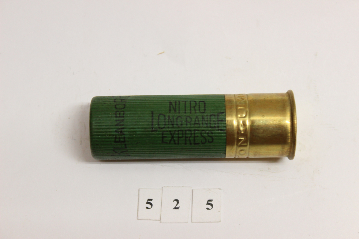 Single Shell Remington Kleanbore Nitro Express 12GA Green Ribbed Paper ...