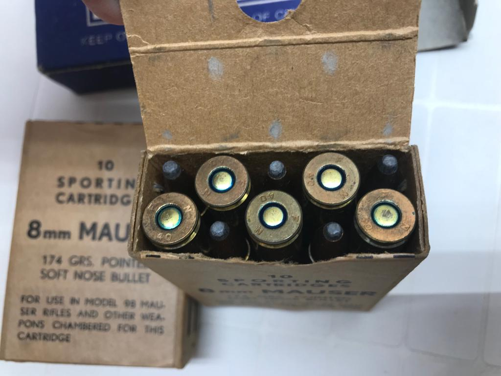 8mm Mauser Classic Ammo, 20 Rounds Soft Point By Sears-Interarms 8mm ...