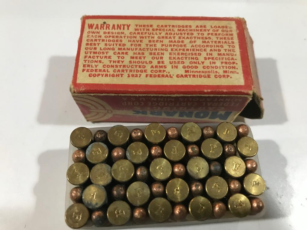 Monarch 22lr Full Box, Vintage Box With Modern Ammo .22 Lr For Sale at ...