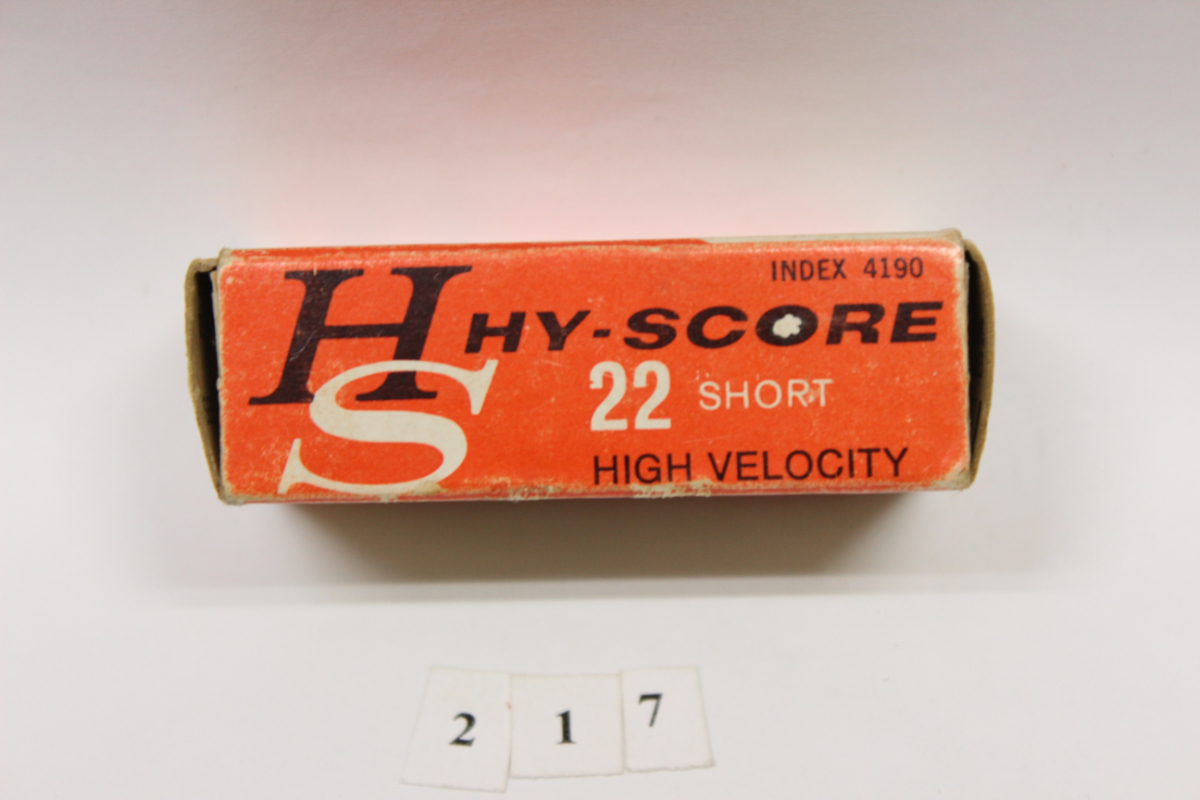Hy-Score Supersonic .22 Short 37 Rounds 17042151 - GunAuction.com