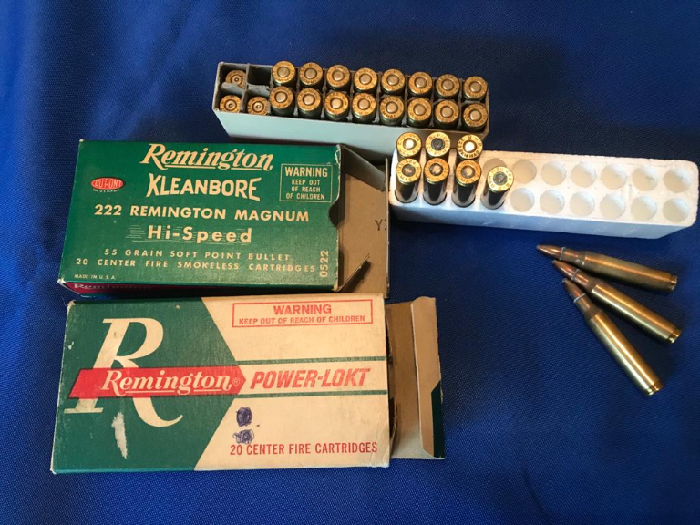 Remington 222 Magnum Lot 26 Loaded Rounds
