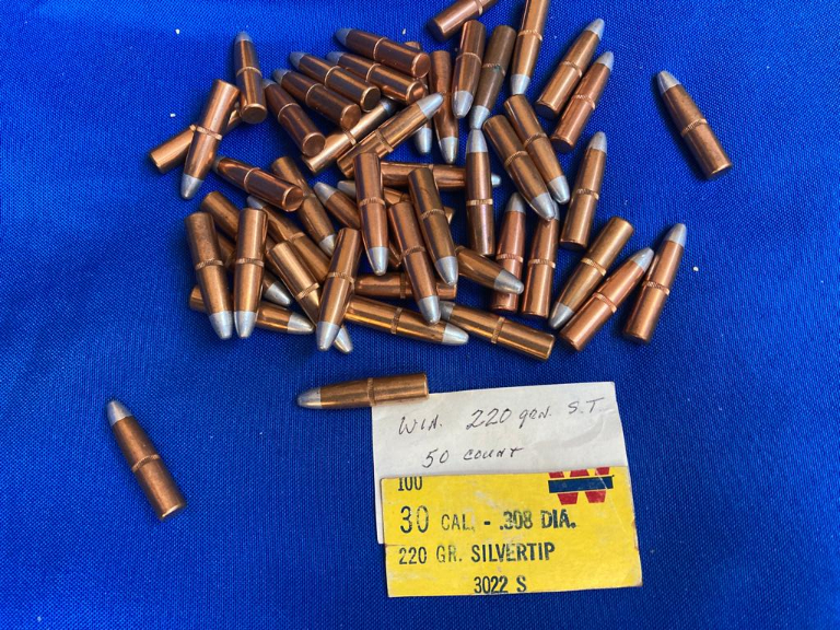 Winchester 308 Dia. 220 Gr Silver Tip Bullets 50 Count .308 Win. For ...