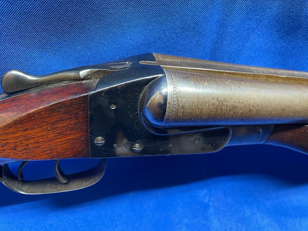 Ithaca Hammerless 12GA Double Number 1 Frame Damascus Custom 12 GA ...