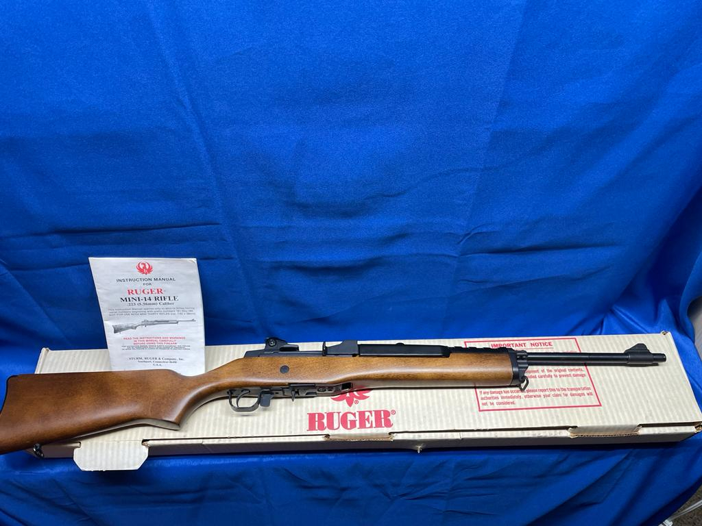Ruger Mini-14 Caliber .223 Remington In The Box Blued Standard Model ...